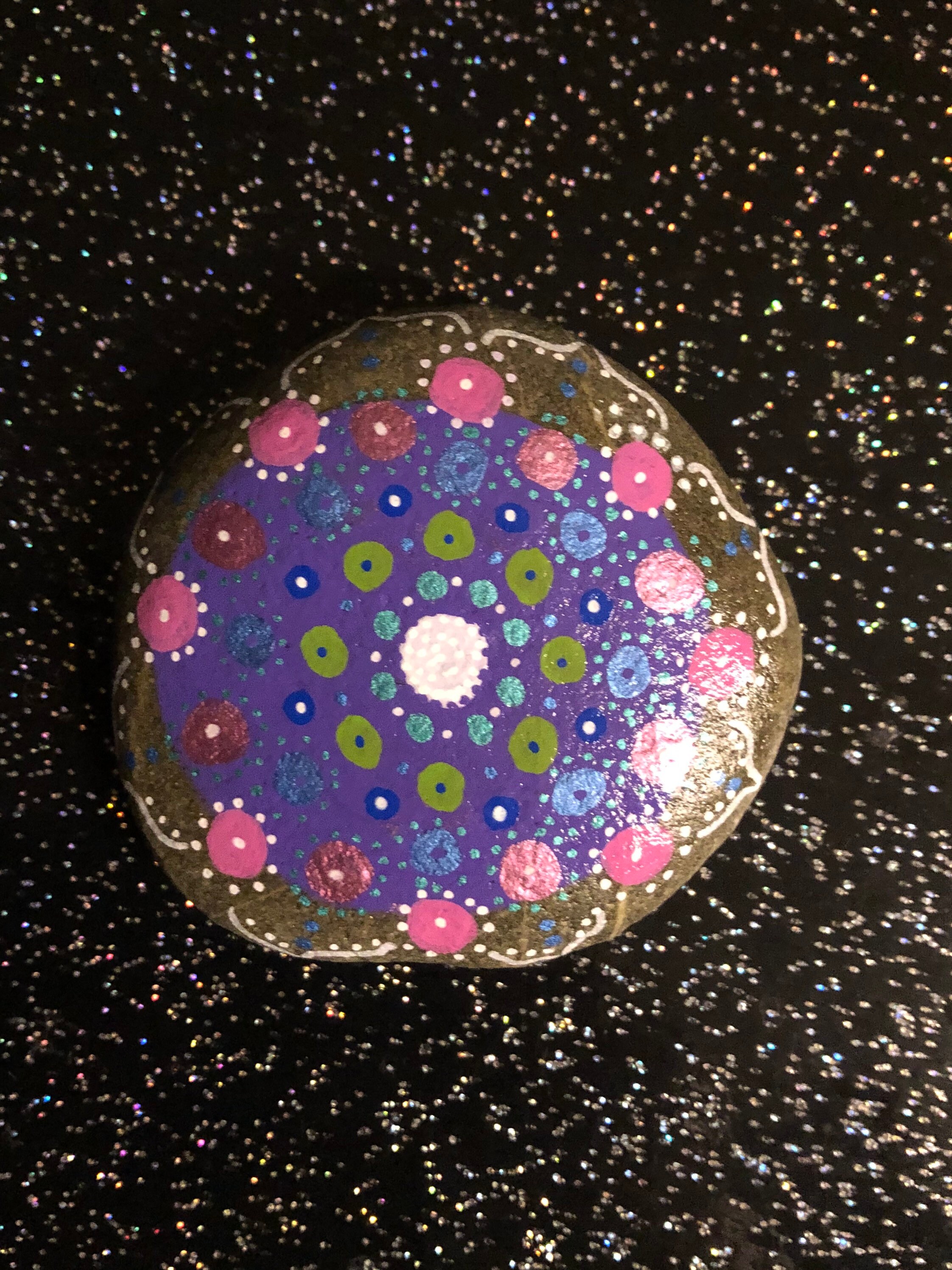 Pebble Painted Mandala - Etsy