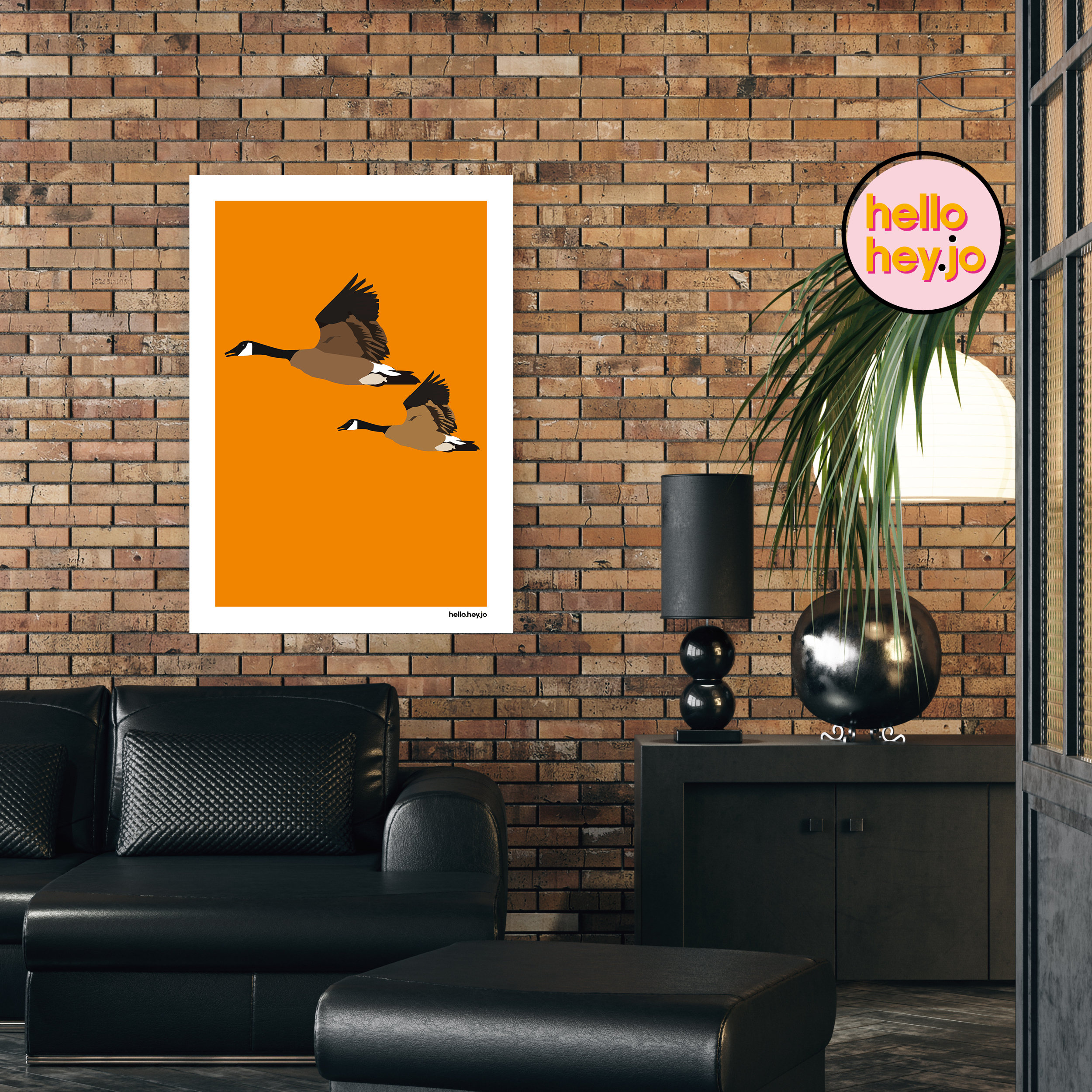 Larry & Alan the Geese Geese Print Bird Print Fun Print - Etsy