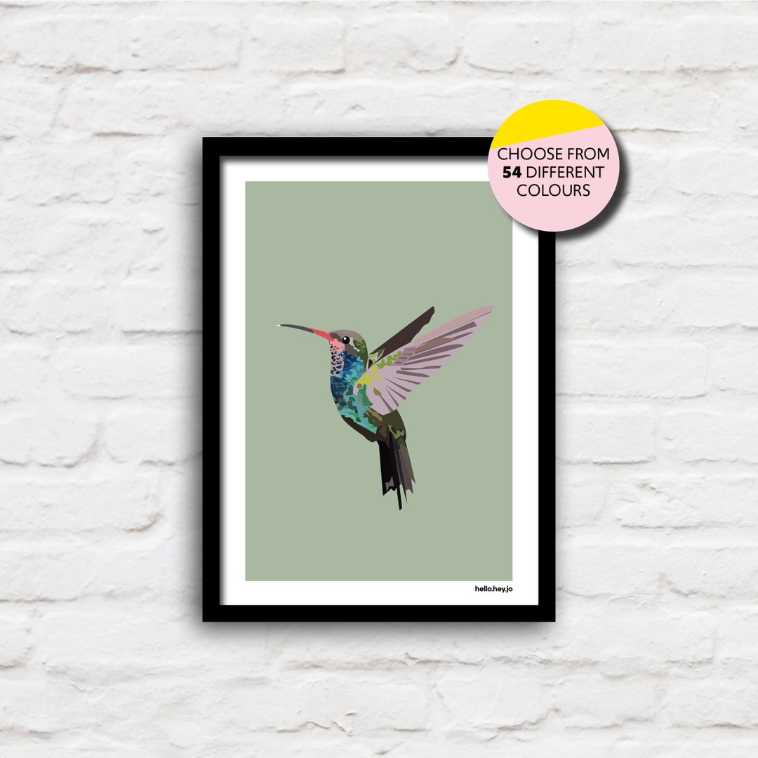 Holly the Hummingbird Art Print | Bird Print | Wall Decor | Wall Art ...
