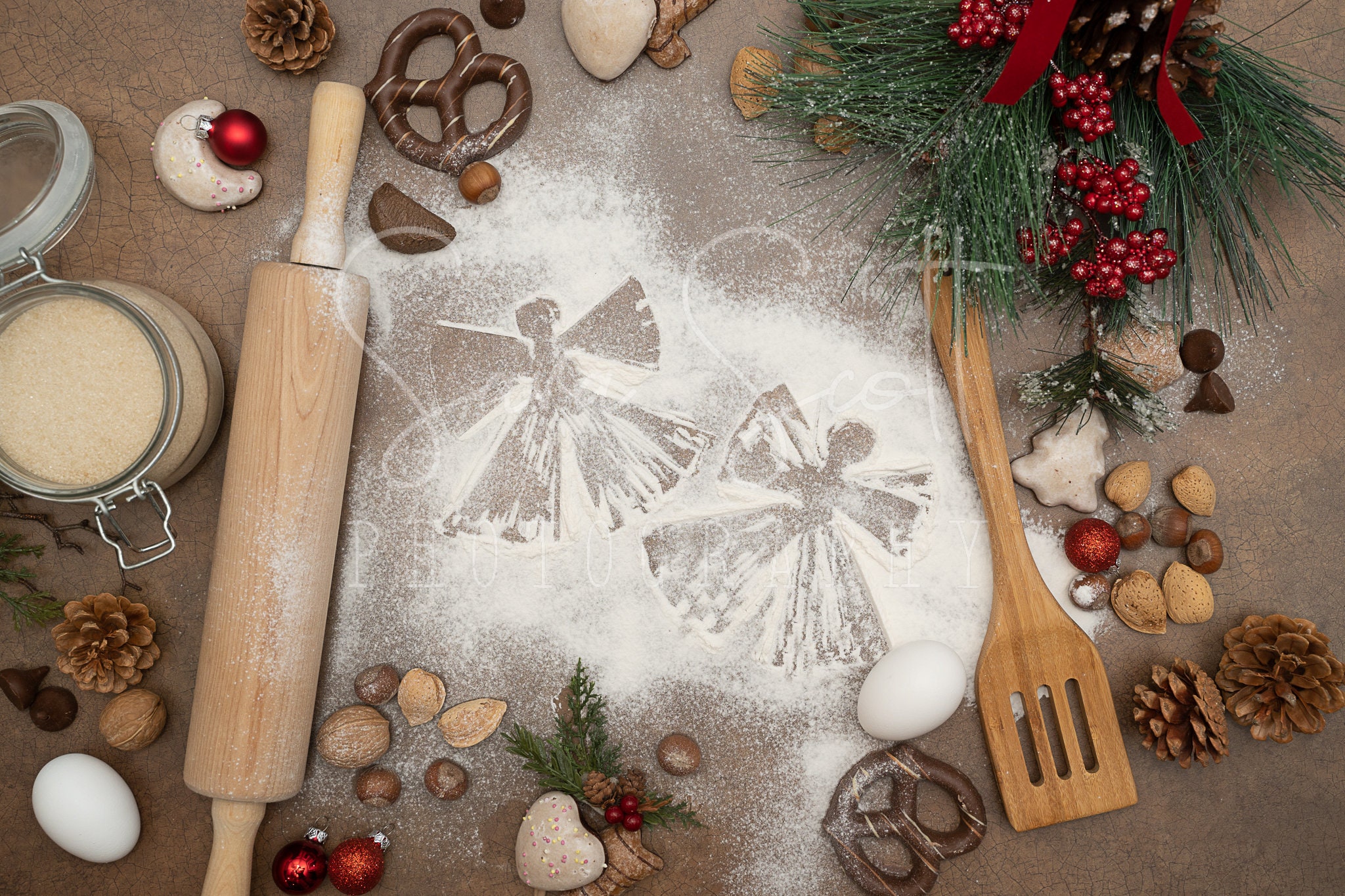 Christmas Cookie Digital Backdrop for composite photography Cookie ...