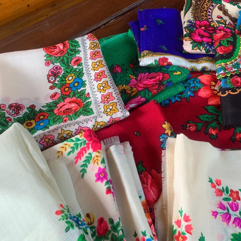 Babushka Dolls With Scarf - Etsy