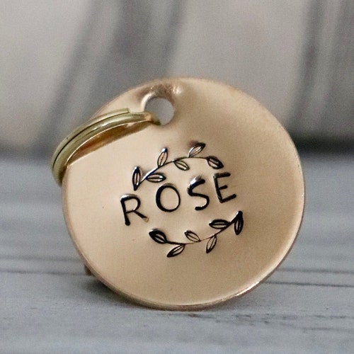 Hand Stamped Pet ID Tag Dog Tag Dog Tags for Dogs Dog Tags | Etsy