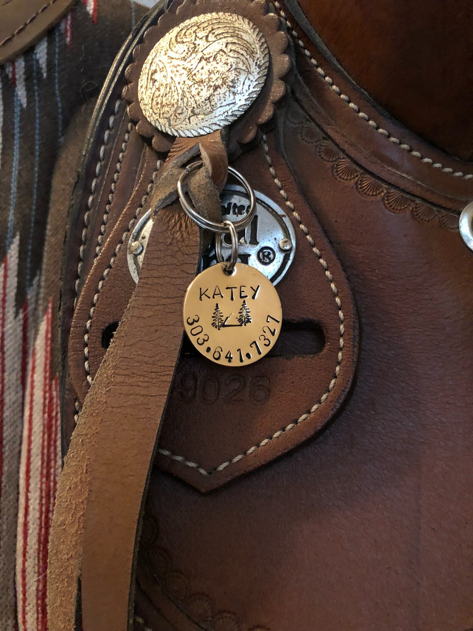 Alpine Saddle Tag - Pet ID Tag/ Bridle Tag/ Saddle Tag/ Halter Tag - Etsy