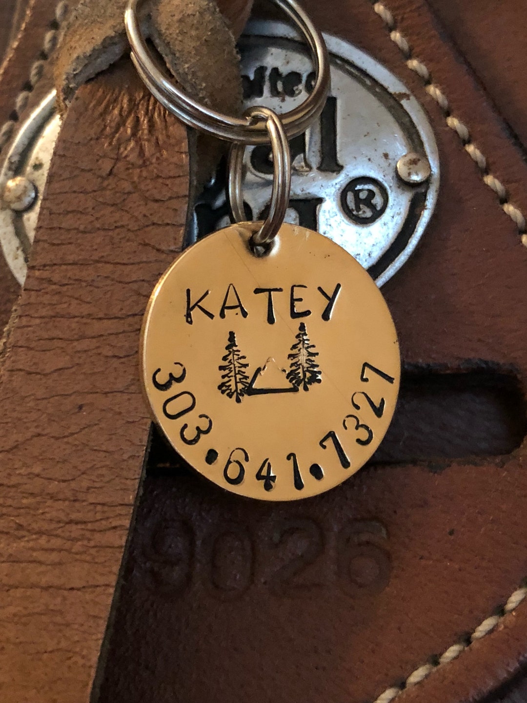 Alpine Saddle Tag - Pet ID Tag/ Bridle Tag/ Saddle Tag/ Halter Tag - Etsy