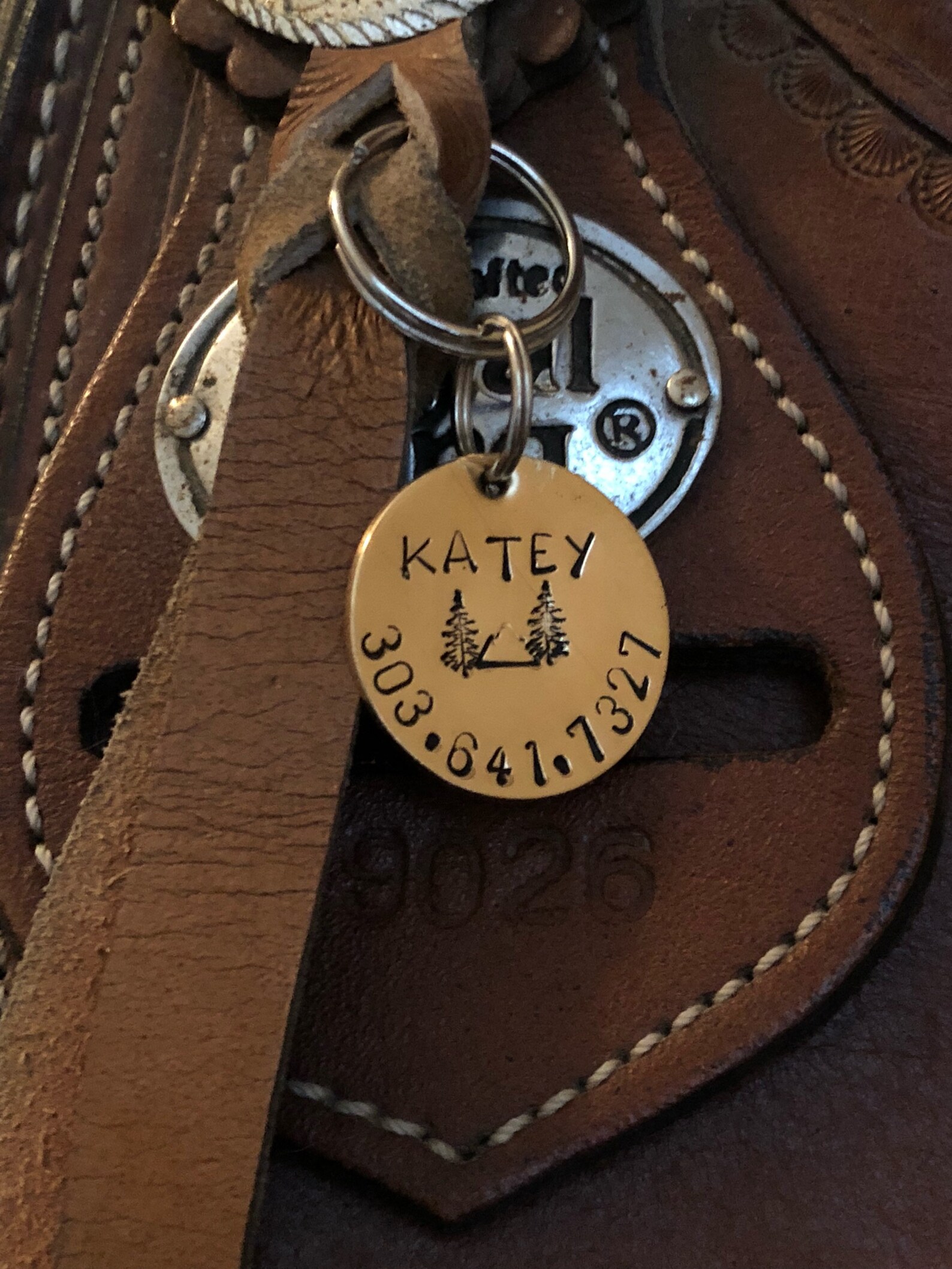 Alpine Saddle Tag - Pet ID Tag/ Bridle Tag/ Saddle Tag/ Halter Tag - Etsy