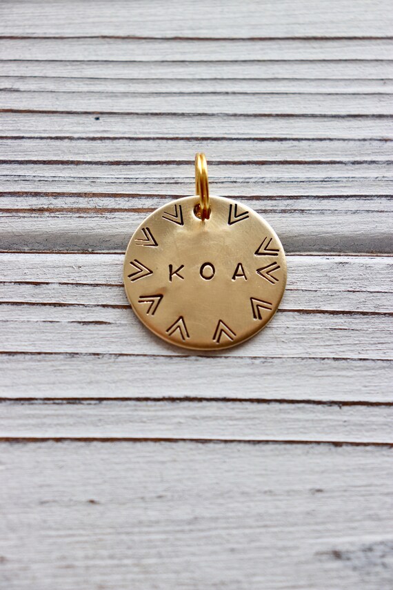 The Tribe : Hand Stamped Tribal Pet ID Tag Dog Tag Cat Tag | Etsy