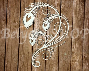 Laser cut peacock | Etsy