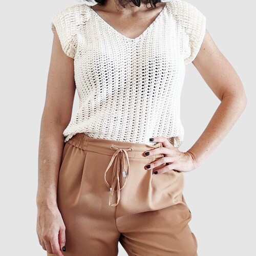 CROCHET PATTERN Modern Crochet Top for Women - Etsy