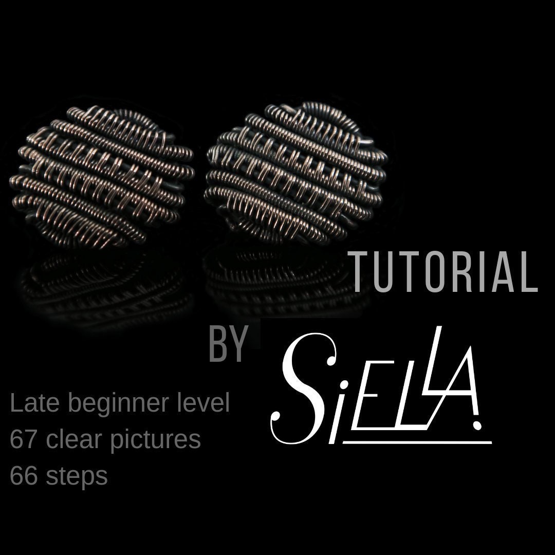 WIRE Wrapping Cufflinks TUTORIAL Wire Wrap JEWELRY Tutorials Wire ...