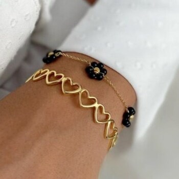 Flower Bangle - Etsy