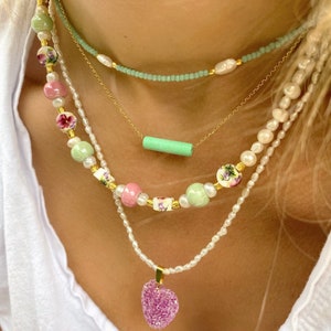 Colorful Summer Layers, Layering Necklaces, Beaded Necklaces, Beach ...
