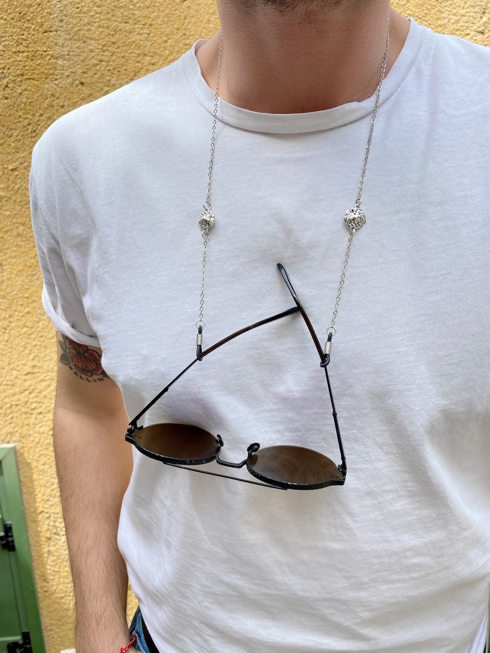 Mens Chain For Sunglasses Silver Sunglasses Chain Men Etsy