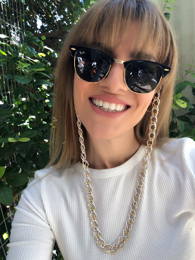 Double Sunglasses Chain Glasses Chain Eyeglasses Chain Etsy Uk