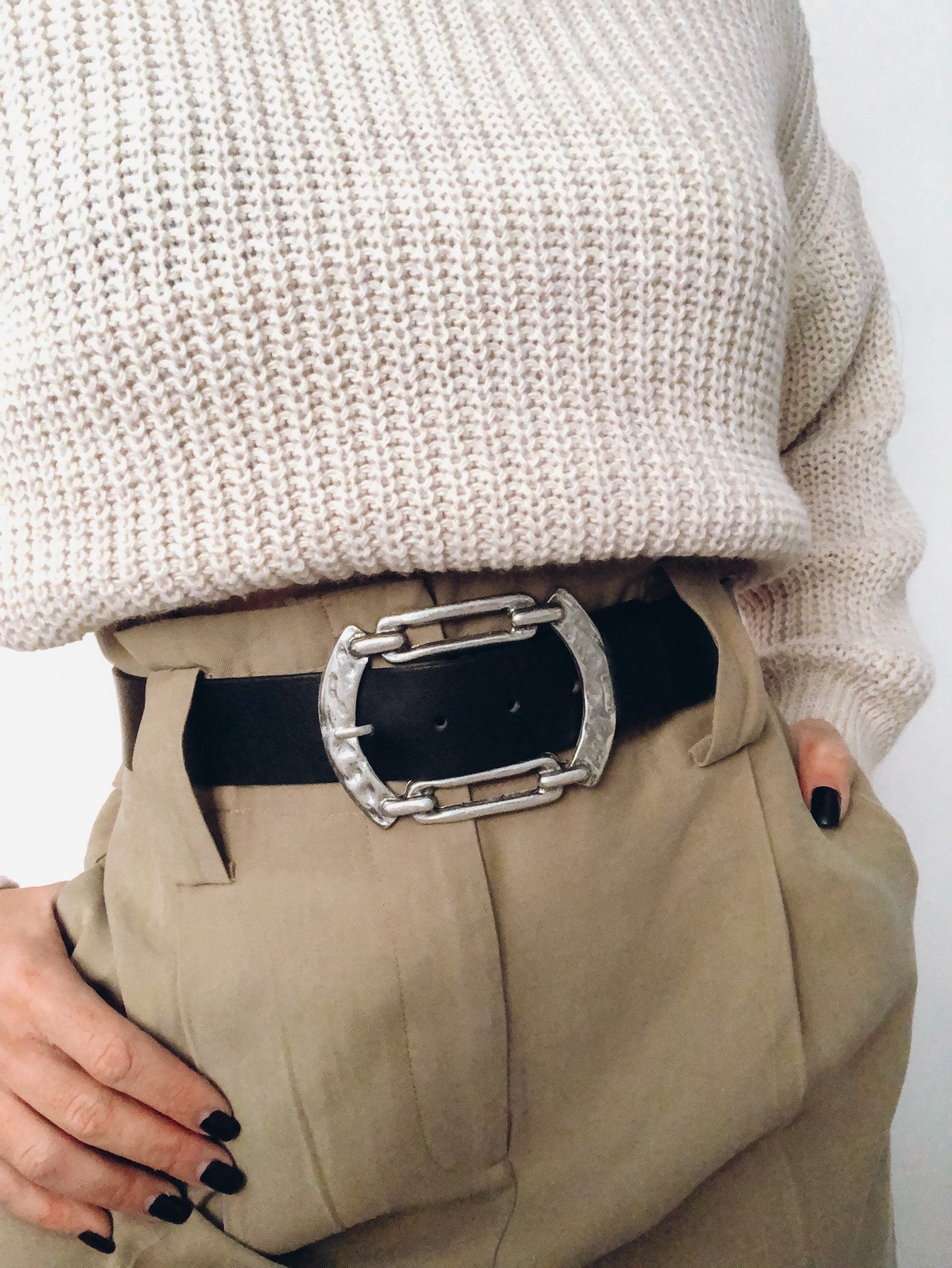 Women Belt Buckle, Black Belt Women, Waist Belt, Genuine Leather With ...