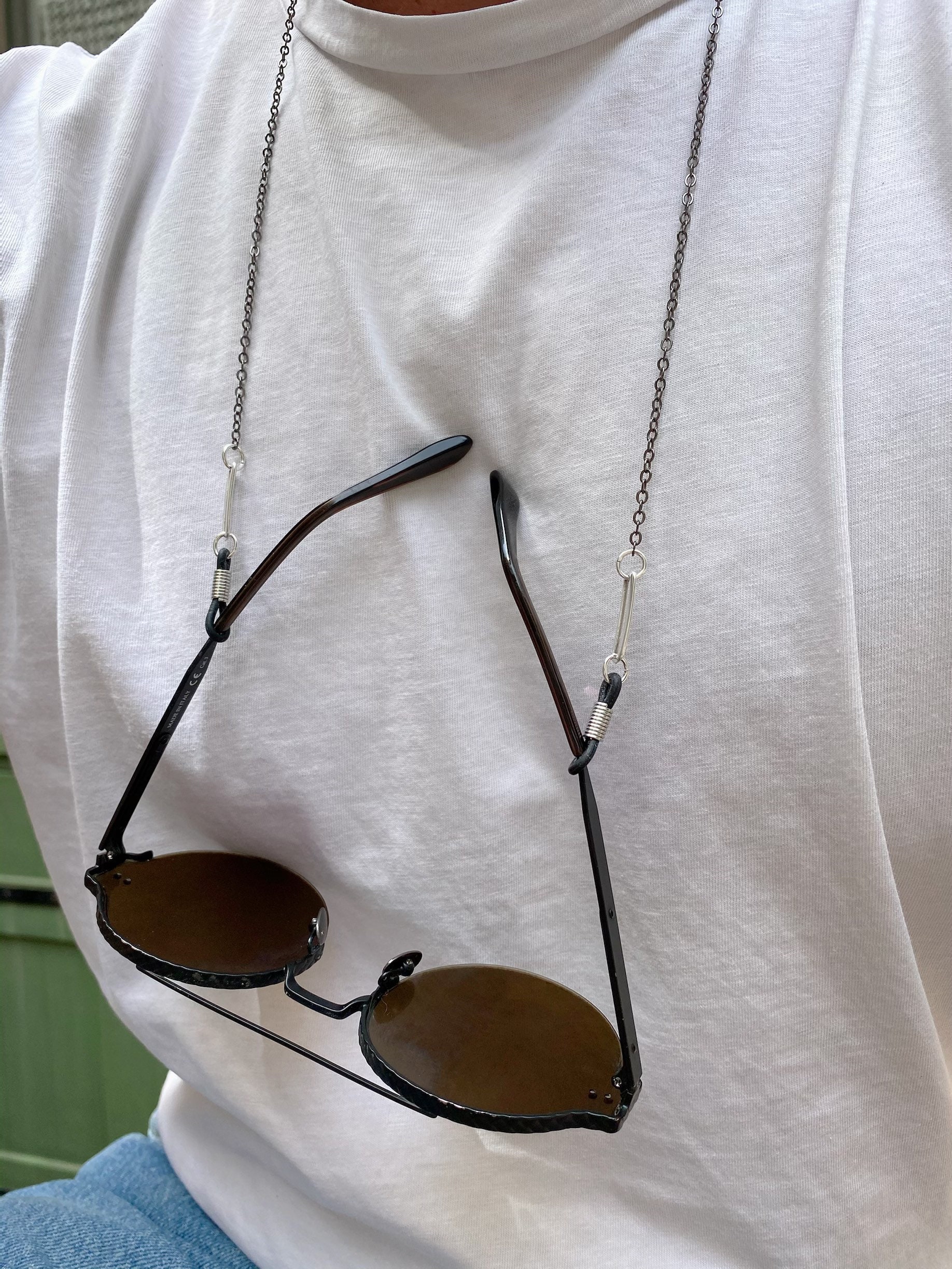 Silver Glasses Chain Men Sunglasses Chain Eyeglasses Chain Etsy