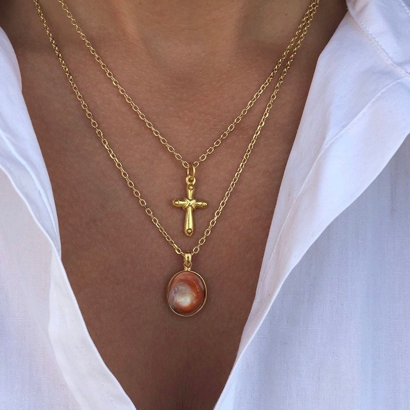 Seashell Cross - Etsy