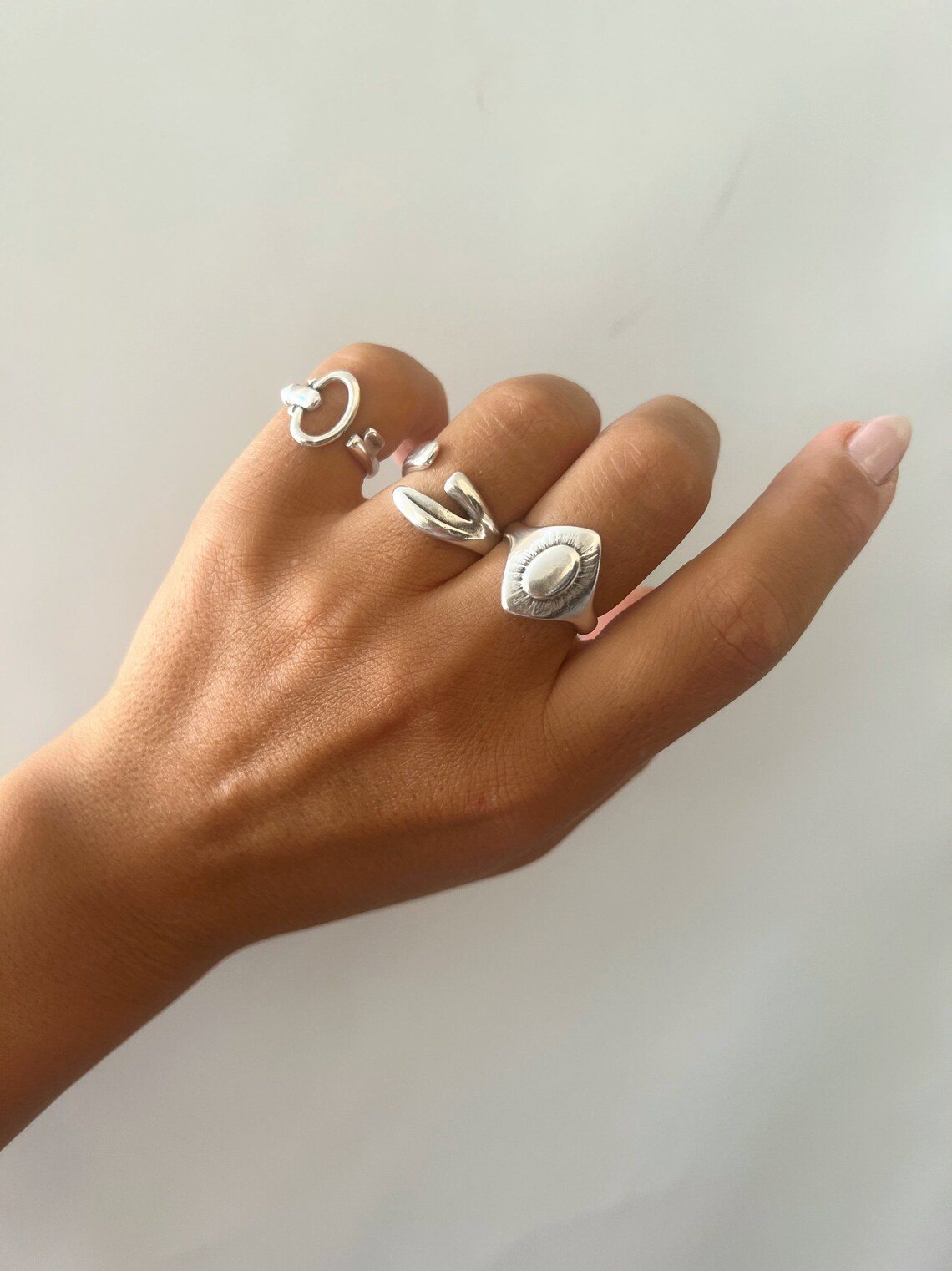 Handmade Statement Ring, Adjustable Ethnic Silver Ring. - Etsy