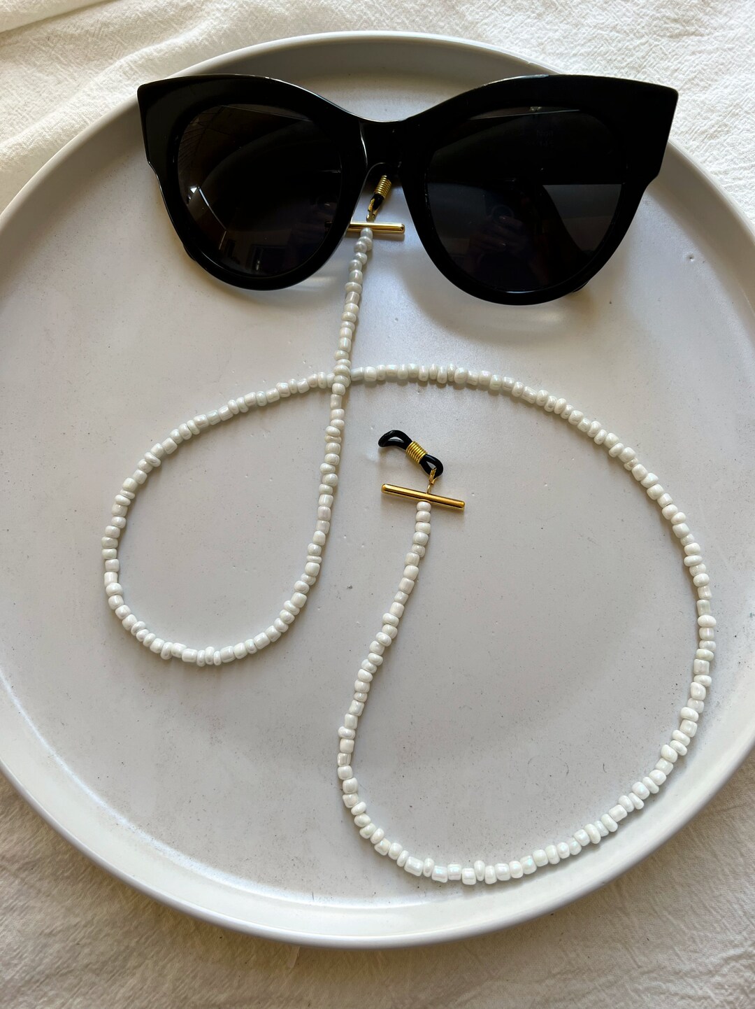 White Glasses Chain, Sunglasses Chain, Glasses Holder, Eyeglasses Chain ...