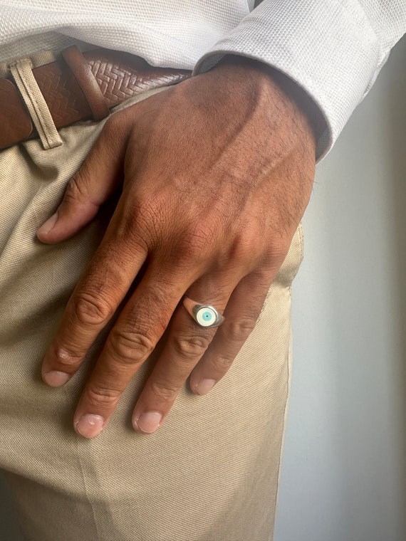 Het Oog Heer Van De Ringen 14 K Gouden Heren Zegelring Tijger Oog