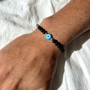 Men's Evil Eye Bracelet, Gift for Him, Men's Bracelet, Evil Eye Jewelry ...