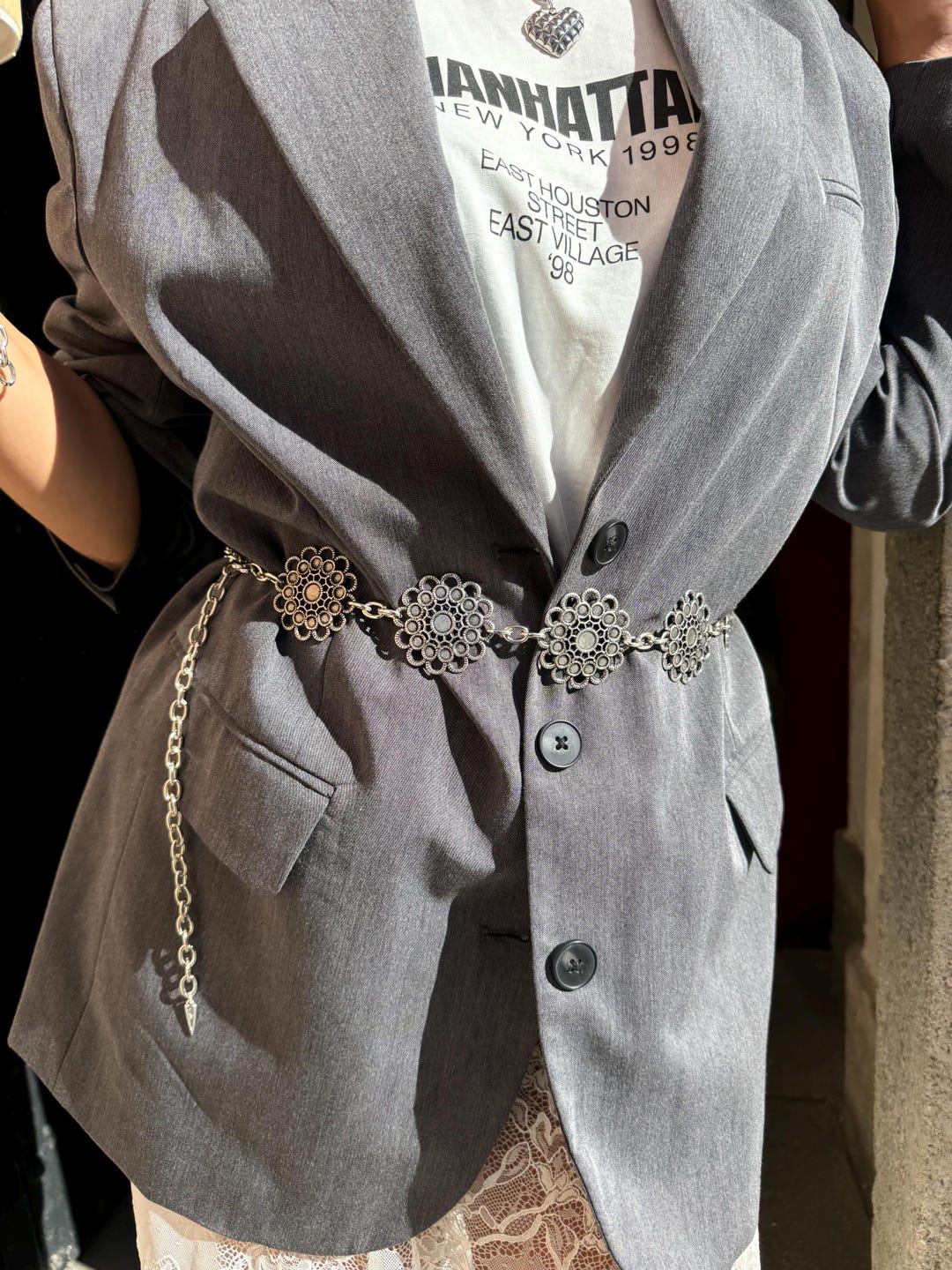 Boho Chain Belt, Silver Metal Belt, Silver Chain, Silver Belt, Women ...