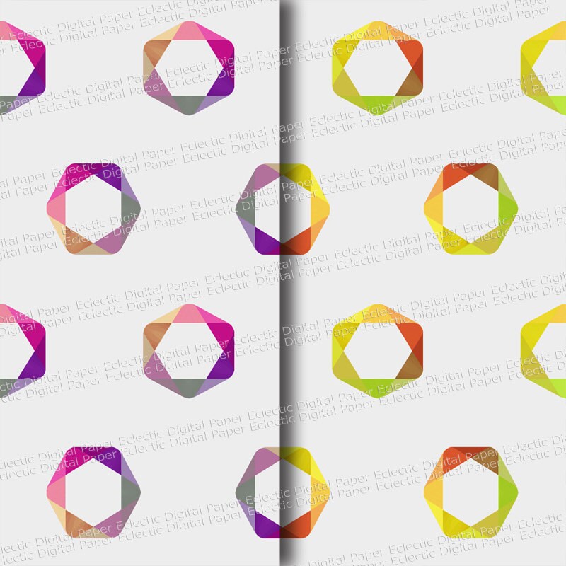 Digital Paper Ribbon Circles 1, Circular Paper Design, Ribbons Digital ...