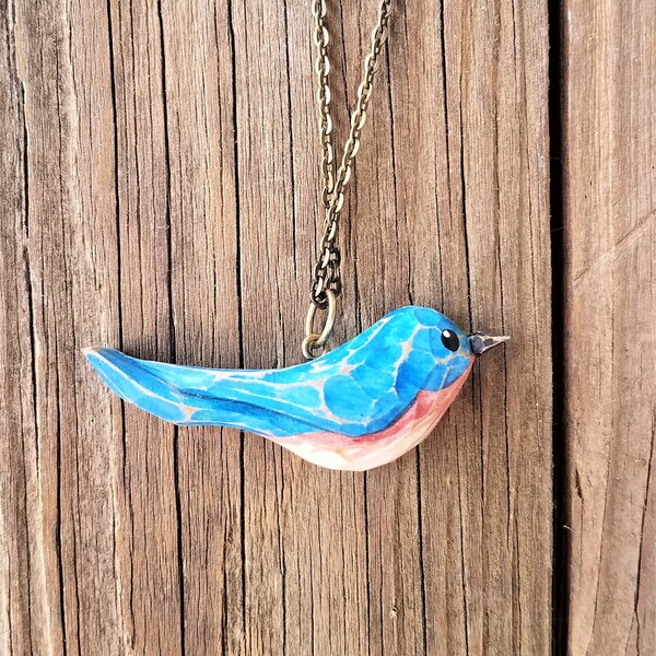 Bluebird Necklace - Etsy