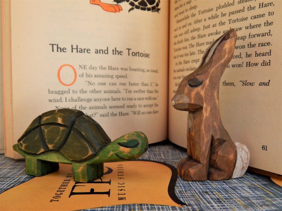 The Hare and the Tortoise ( Literary Characters) - Etsy