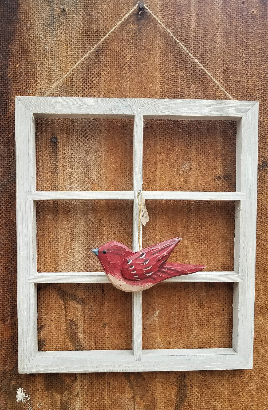 Hand Carved Bird Ornament ( Purple Finch) - Etsy