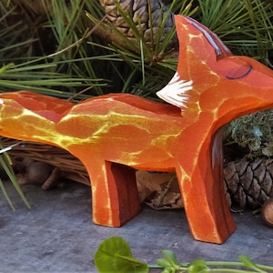 Fox Wood Carved Fox - Etsy