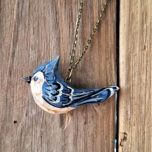 Blue Jay Necklace - Etsy