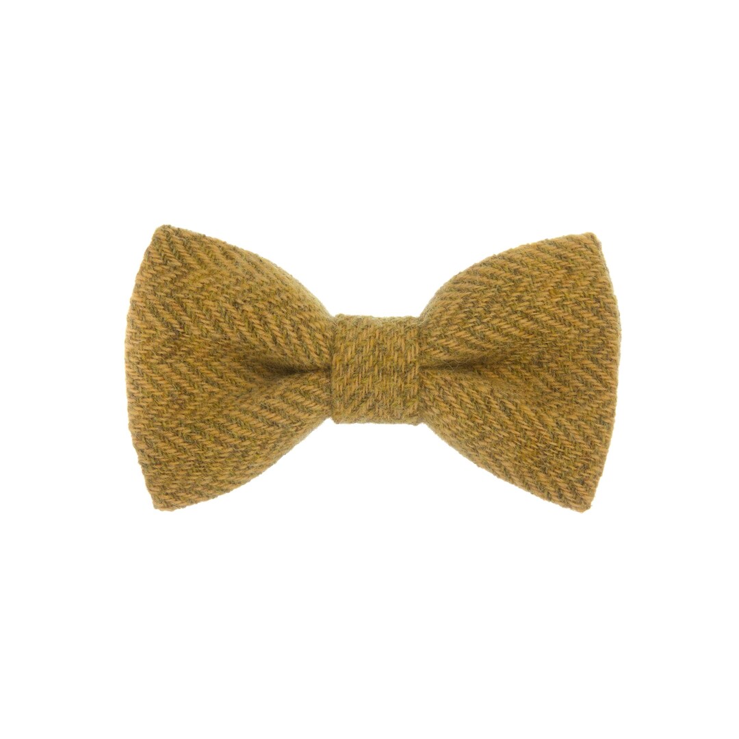Irish Donegal Tweed Wool Bow Tie | Made in Ireland | Amber - Etsy
