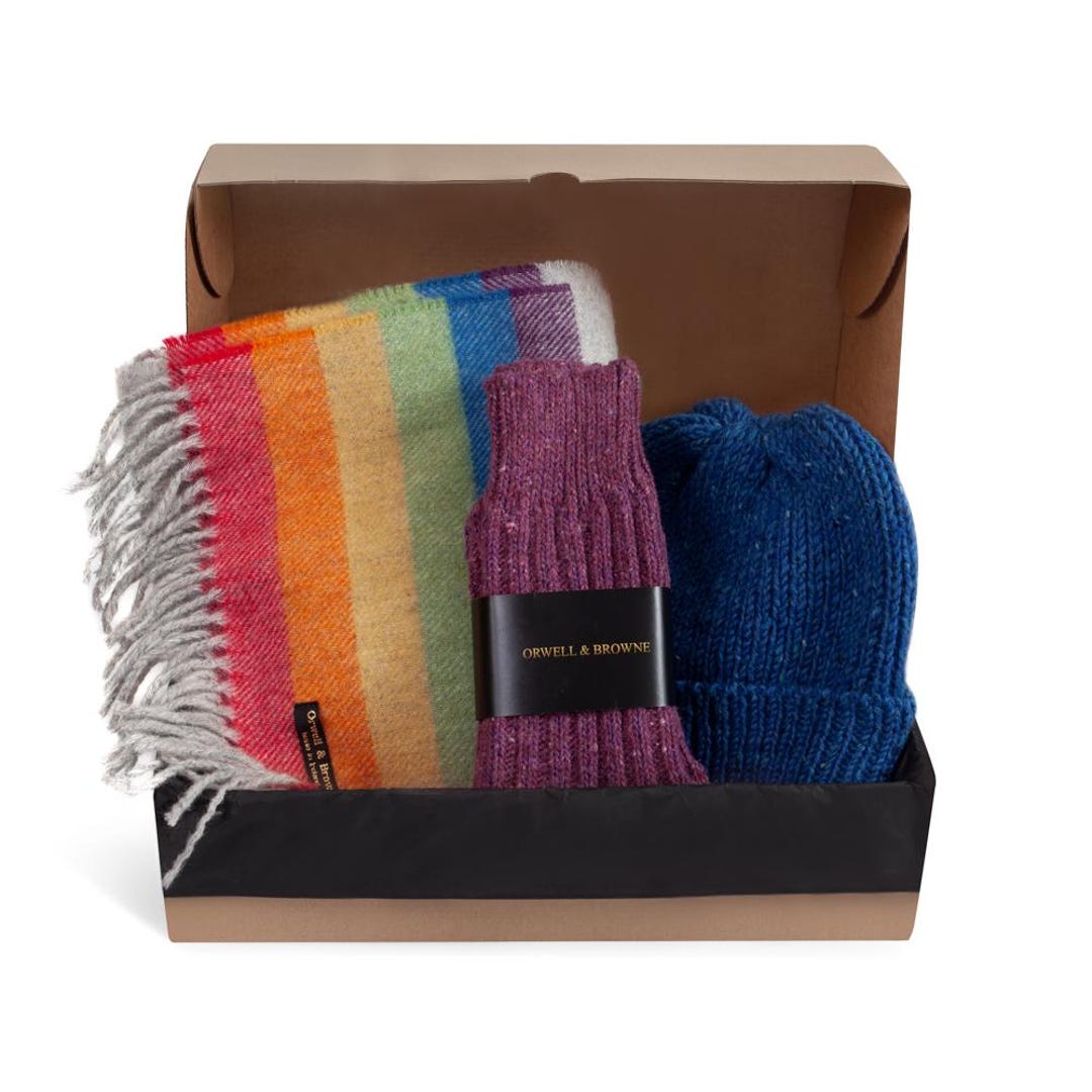 Irish Gift Box | Donegal Wool Hat, Scarf & Socks | Made in Ireland ...