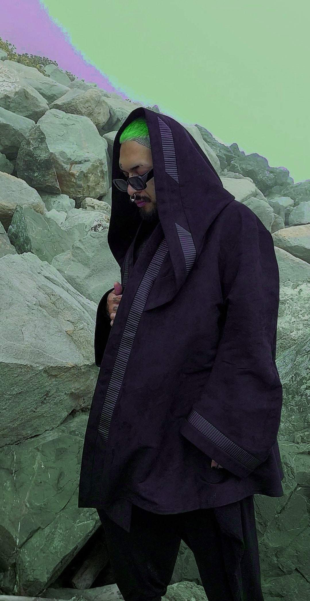 Pirata GALAXIA Hooded elite Galactic Kimono Formal Coat Dark Emperor ...