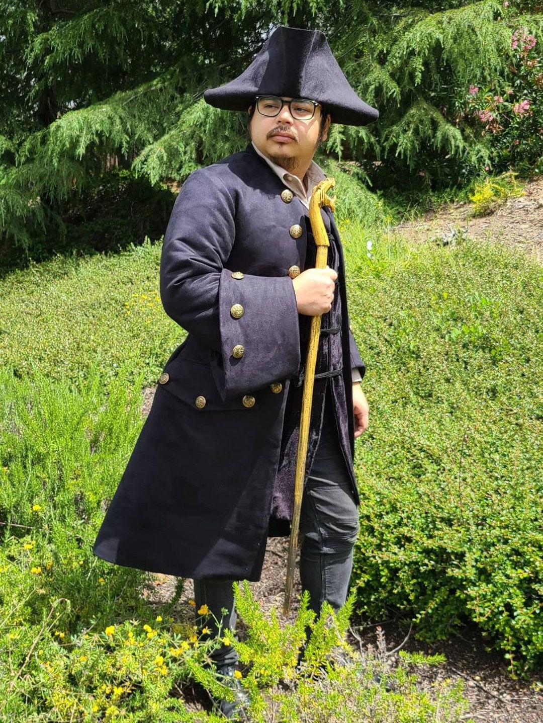 Pirate Coat Pirata DELUXE Black Suede Sailing Jacket Formal Suit - Etsy