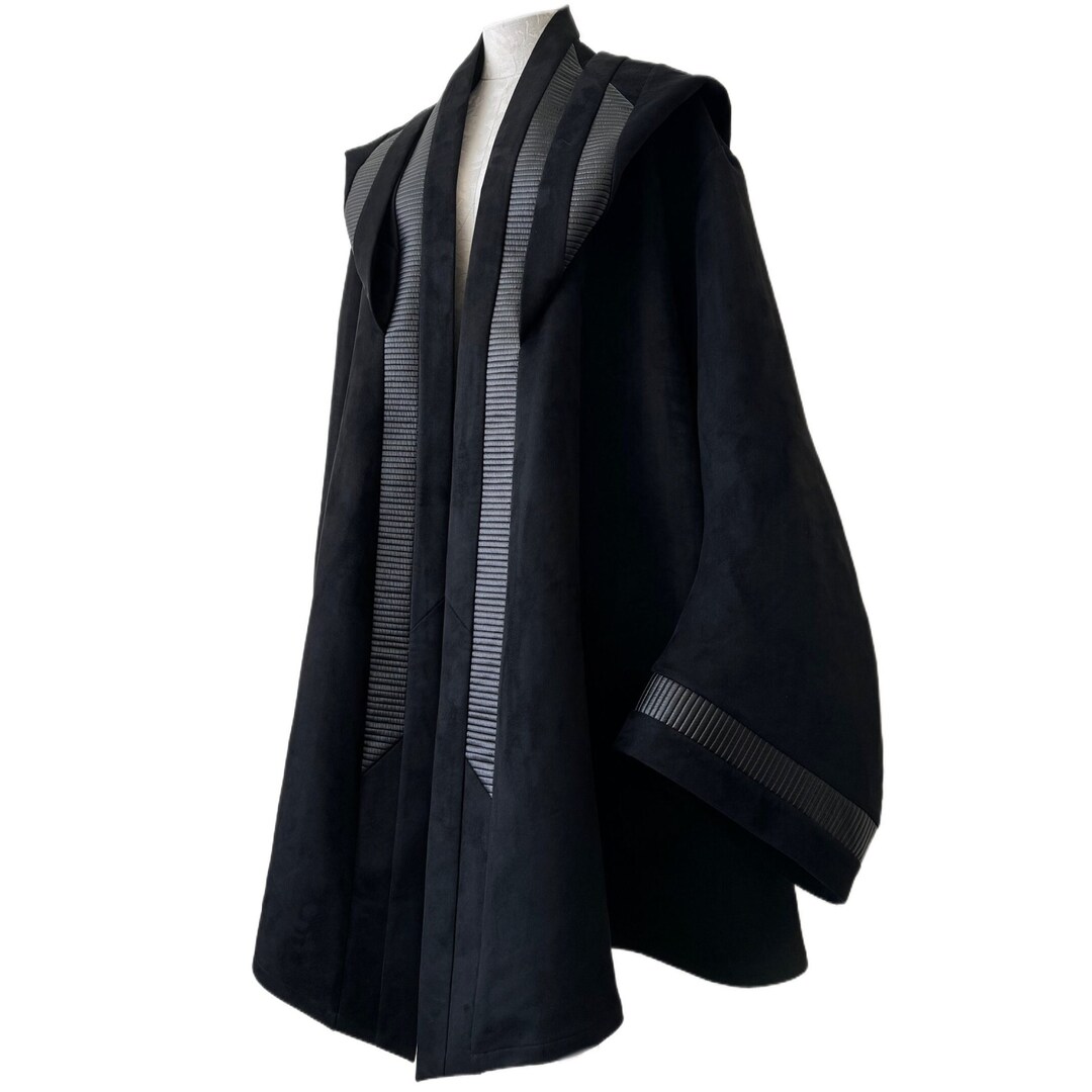 Handcrafted Galactic Kimono Robe: Micro-suede Hooded Coat - Etsy