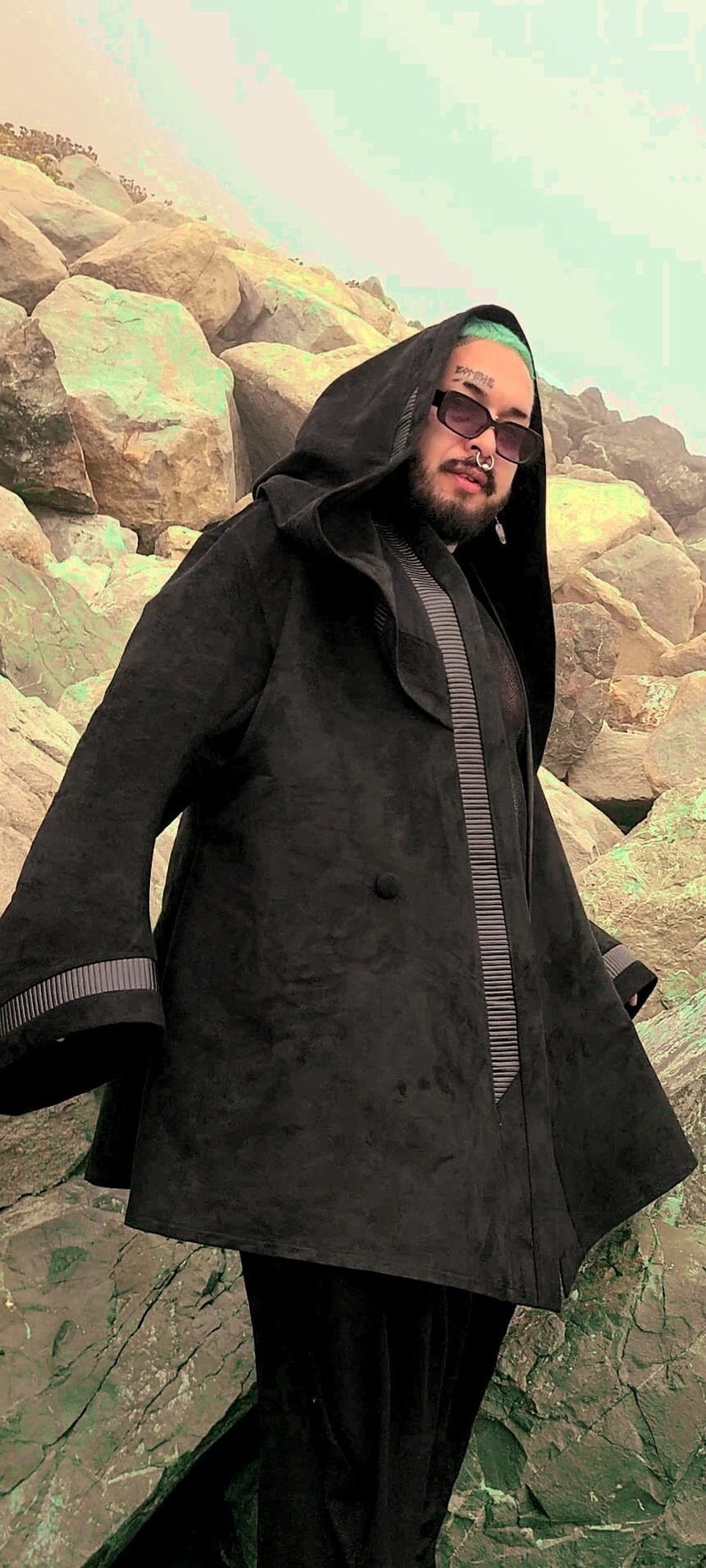 Pirata GALAXIA Hooded elite Galactic Kimono Formal Coat Dark Emperor ...