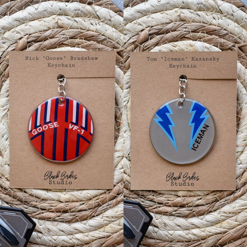 PRE-ORDER Top Gun Pilots Helmet Keychains / Maverick Rooster - Etsy ...