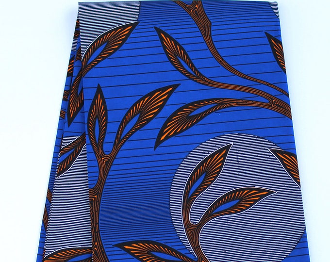 Royal Blue African Print Fabric 6 Yards Ankara Fabric - Etsy