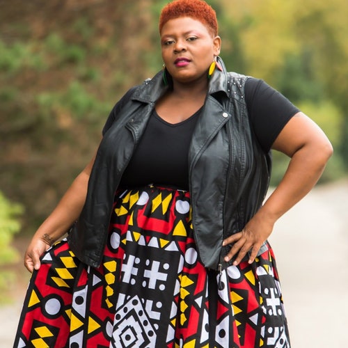 African Waxprint Ankara One Size Maxi Dress Plus Size | Etsy