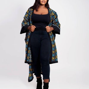 Oversized African Kimono for Women With POCKETS | High Low Ankara ...