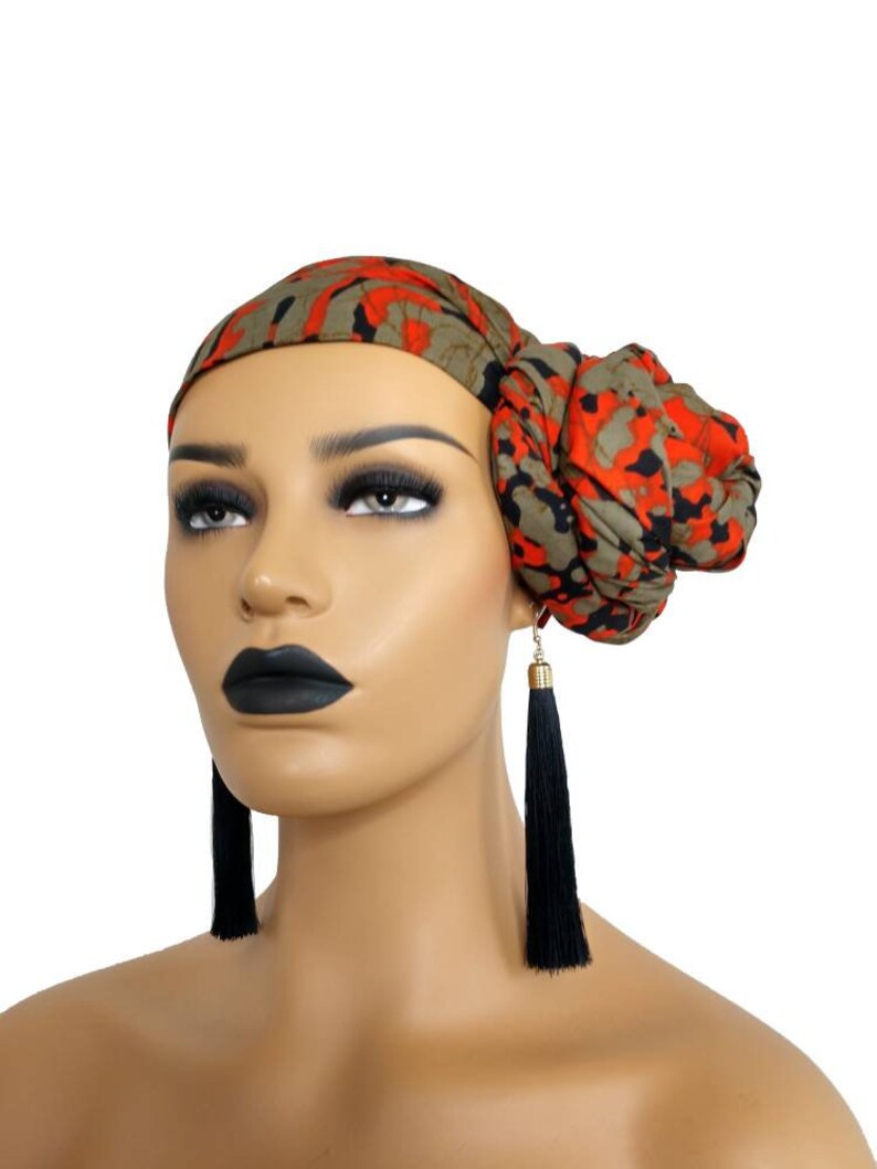 African Head Wraps for Women Orange - Etsy