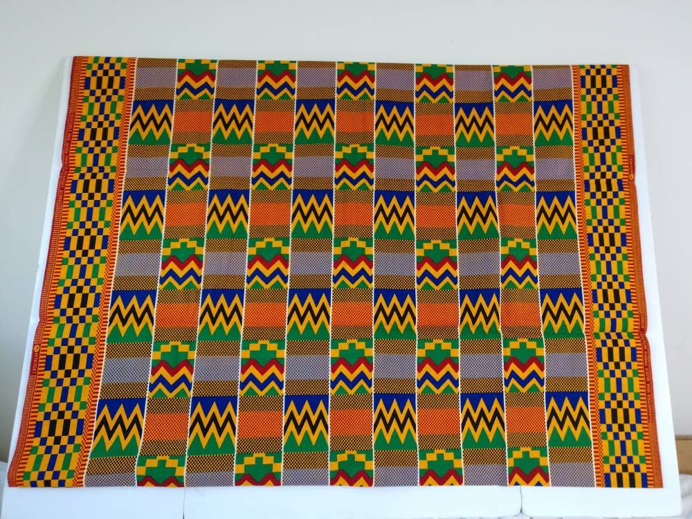 Authentic Kente Print, Kente Fabric, Kente Dress, Kente Cloth, Kente ...