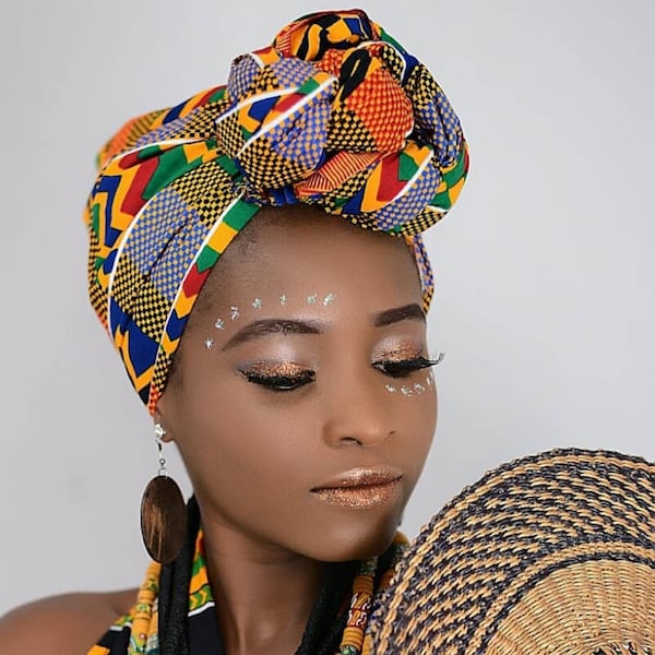 Traditional African Head Scarf - Etsy