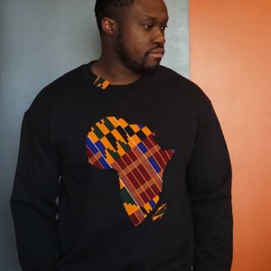 Sweatshirt Africa Map Unisex | Map of Africa Sweatshirt | Ankara ...
