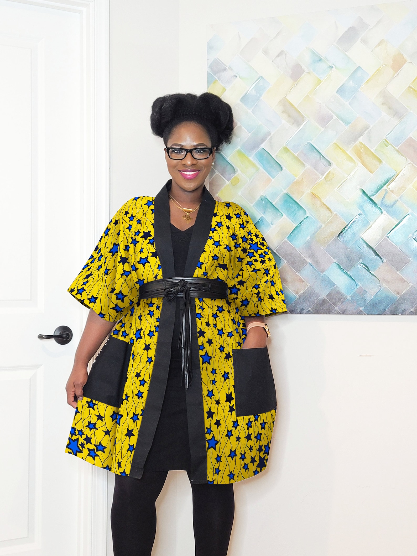 African Print Kimono Jacket for Women | Ankara Top Plus Size Clothing ...