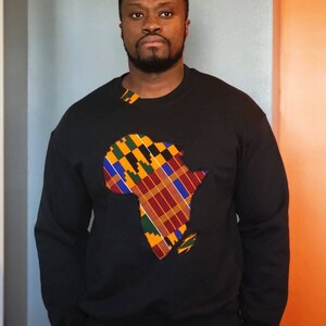 Sweatshirt Africa Map Unisex | Map of Africa Sweatshirt | Ankara ...