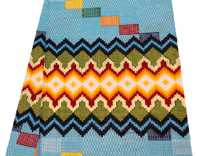 Baby Blue Kente Fabric Baby Blue Ankara Fabric Ankara - Etsy