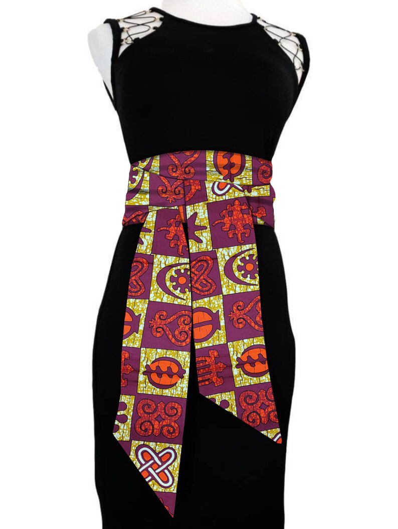 African Belt for Women to Transform Any Outfit | Long Ankara Sash ...
