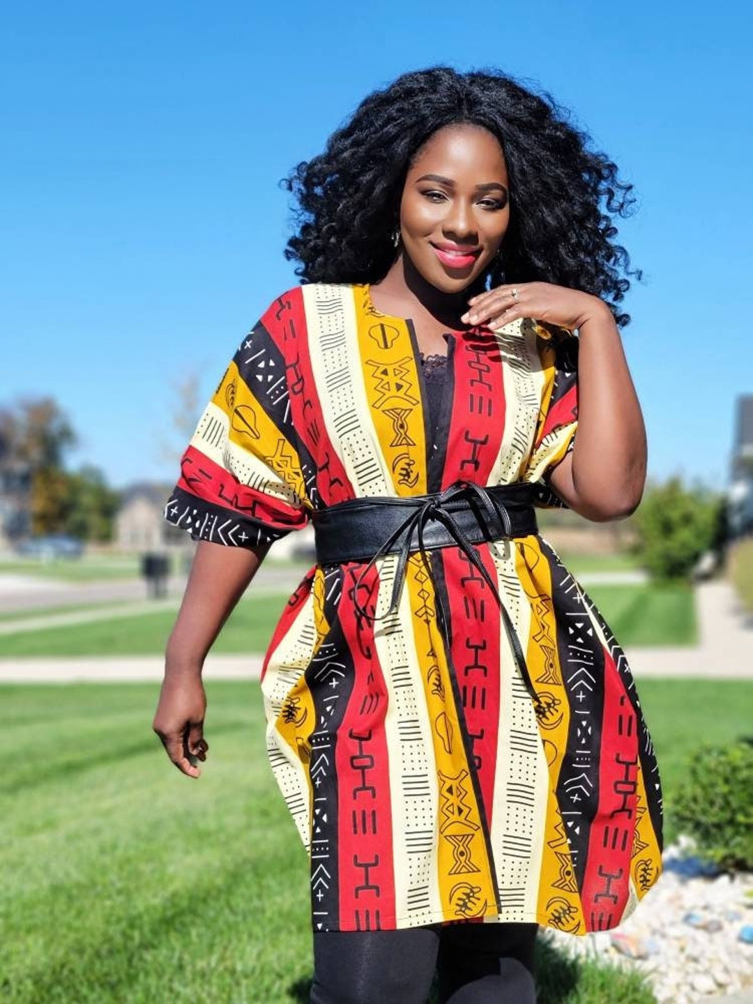 African Clothing for Women Plus Size, Ankara Top, Oversized Kimono ...